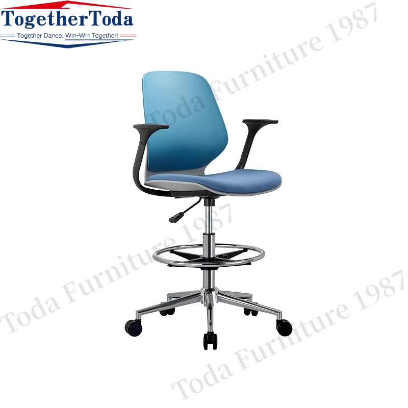 New Design Blue Green White Modern Plastic Training Chair Office School ...