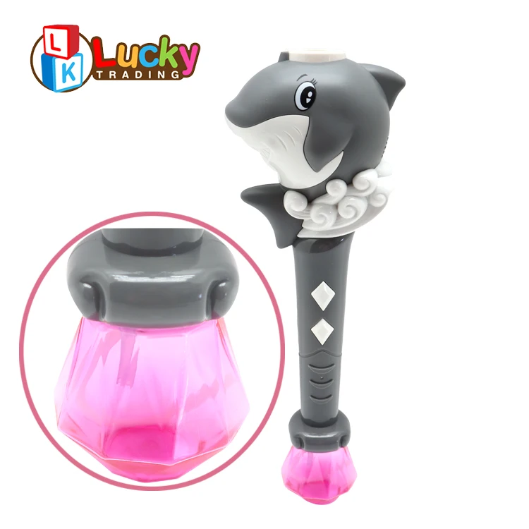 Shark Magic Wand Bubble Machine Toys And Handheld Bubbles Shooter Toy ...