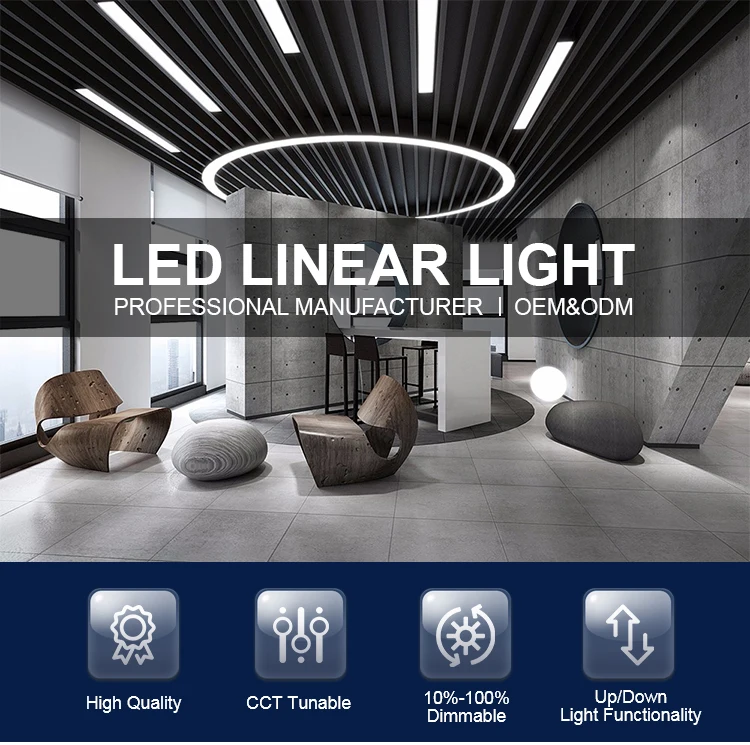 Tl3535 Led Linear Light Aluminum Linear Suspended Led Linkable Linear ...