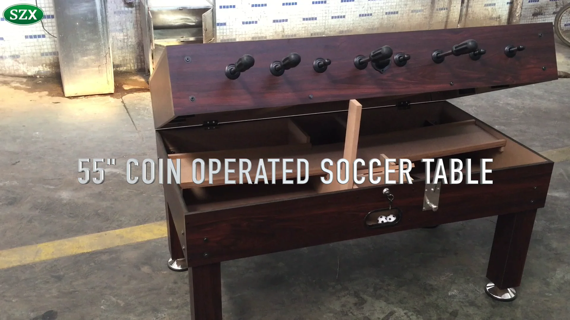 Szx 55" Glass Top Coin Operated Soccer Table For Sale - Buy Coin ...