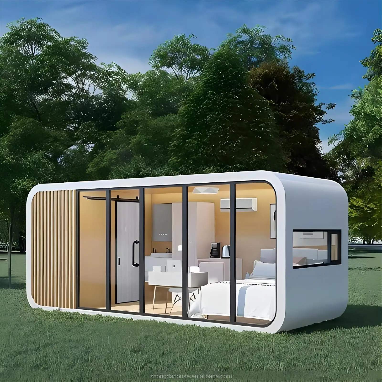 Prefab Modular Expandable Steel Container House for Glamping Hotels ...
