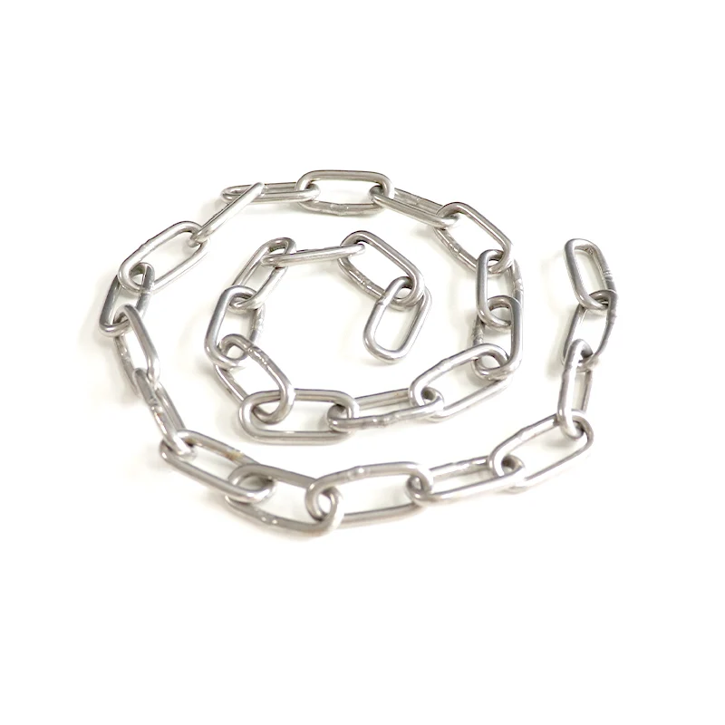 304 316 Stainless Steel Din763 Welded Long Link Chain For Marine - Buy ...