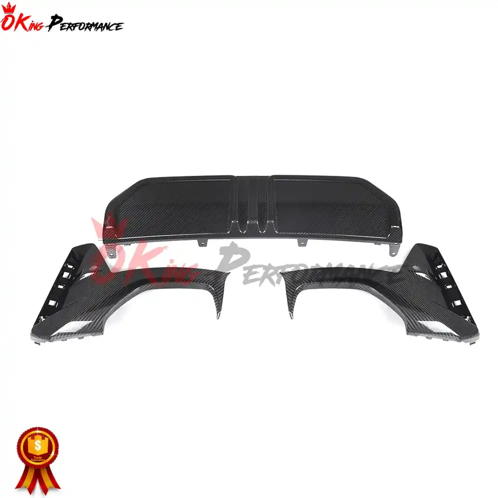 Mp Style Dry Carbon Fiber Rear Diffuser Set For Bmw 3 Serises G20 M340i ...