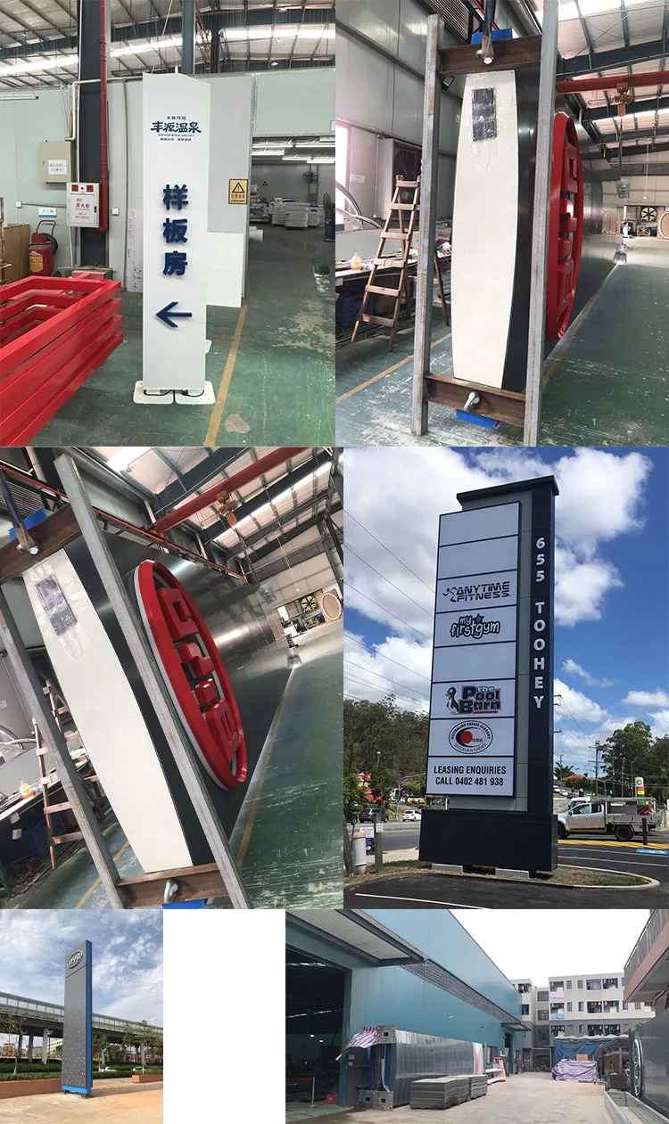 Led Standing Illuminated Pylon Signage Signboard Advertising Sign - Buy ...