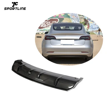 Carbon Fiber Model 3 Rear Diffuser For Tesla Model 3 Sedan 4-door 2016 ...