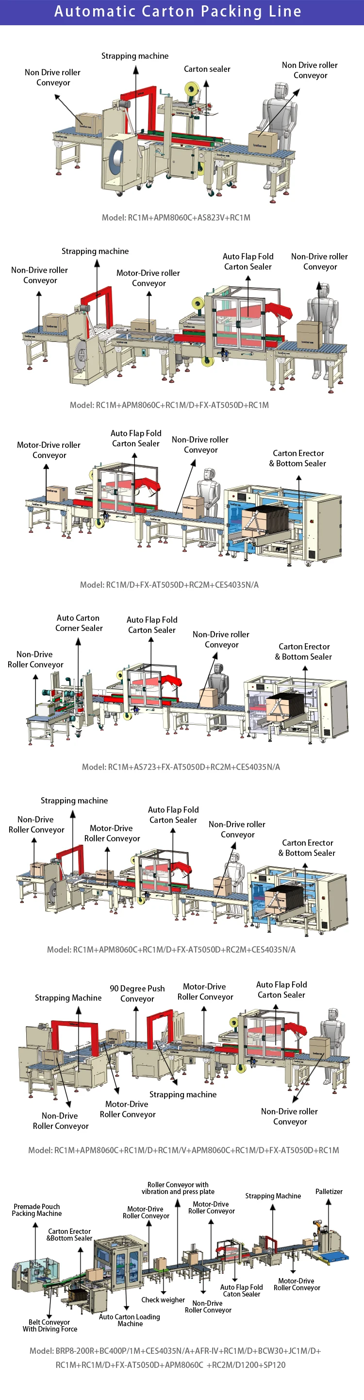 APL-CS07 Case Packer - Efficient Carton Packing Line