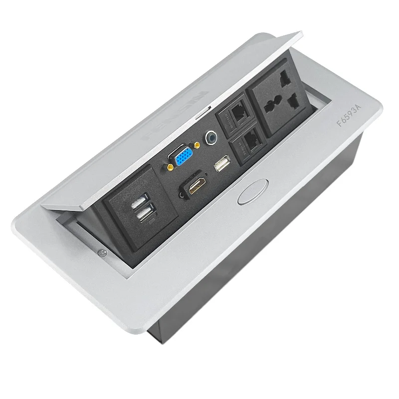 Universal Standard Multifunction 2 Usb Pop Up Furniture Office Desk Meeting Room Socket - Buy ...