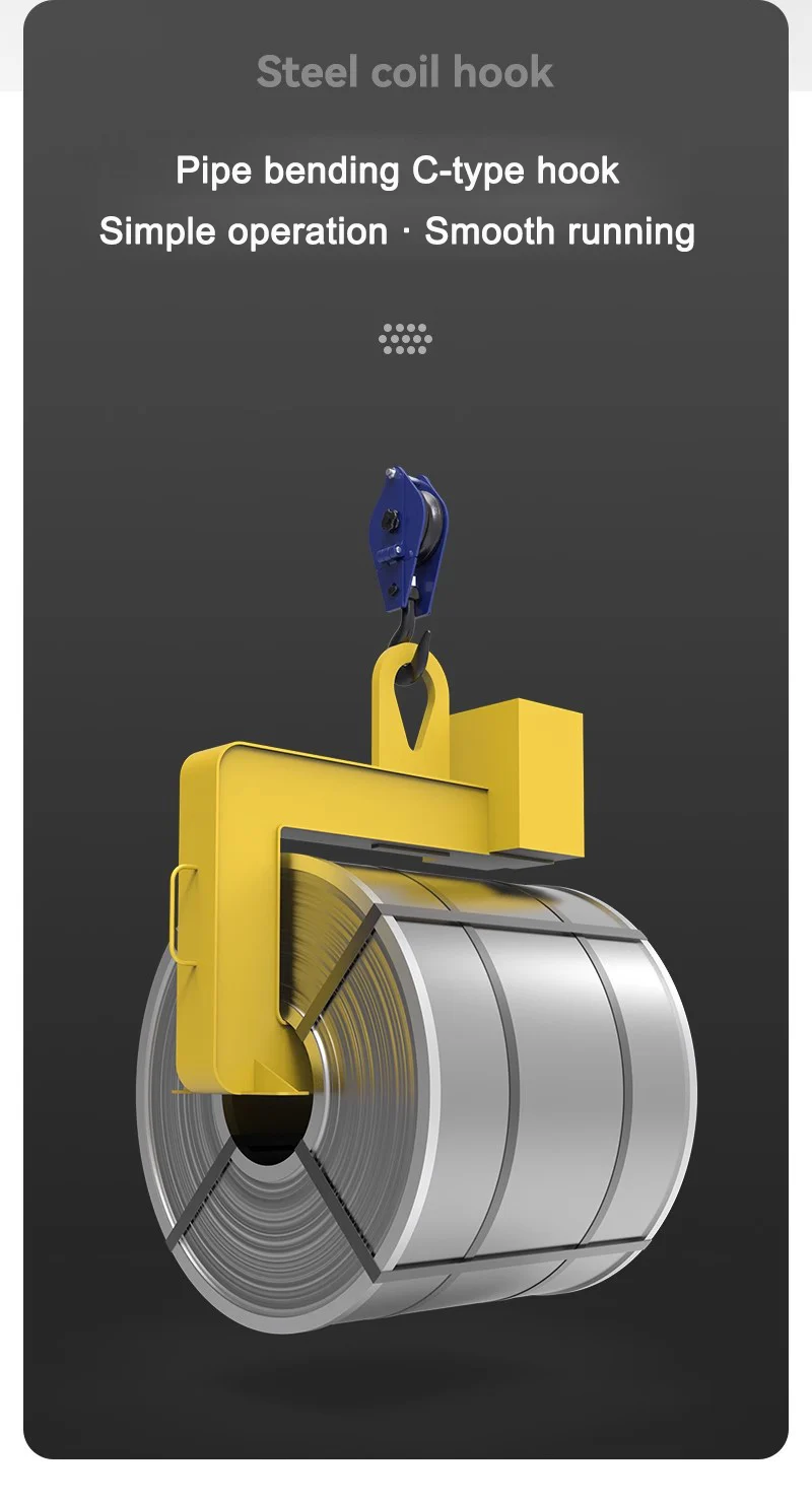 Crane Spare Parts 360 degree rotation Heavy Type C Type Steel Coil Lift ...