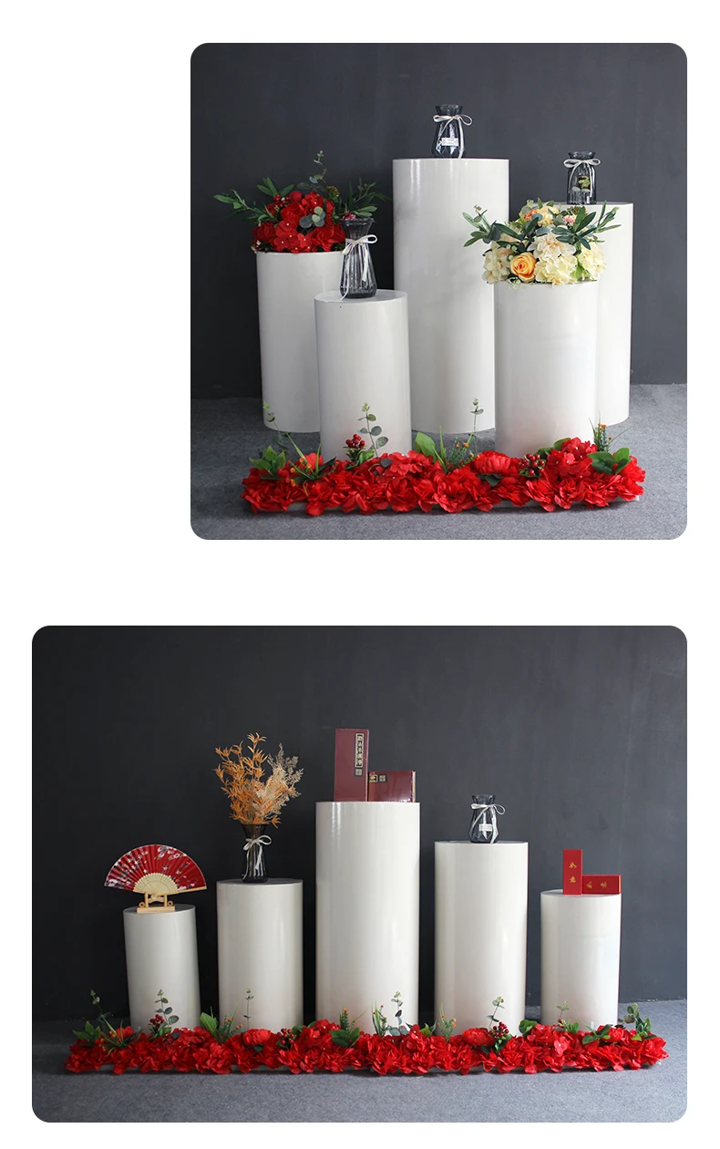 Cylinders Pedestal Decor Stand Round Pillars Plinth Column Cake Dessert ...