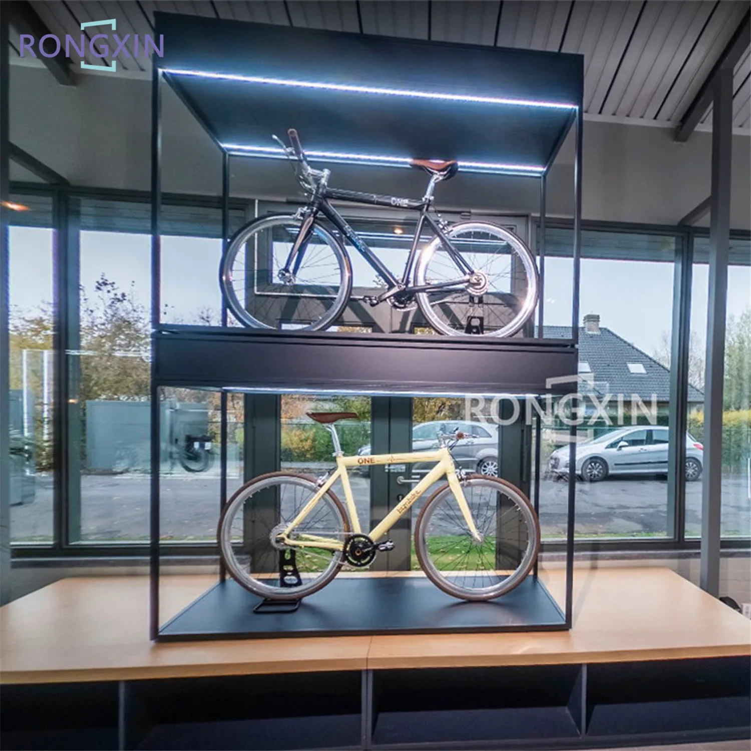Bike Retail Shop Display Showcase Design Commercial Fashion Sport ...