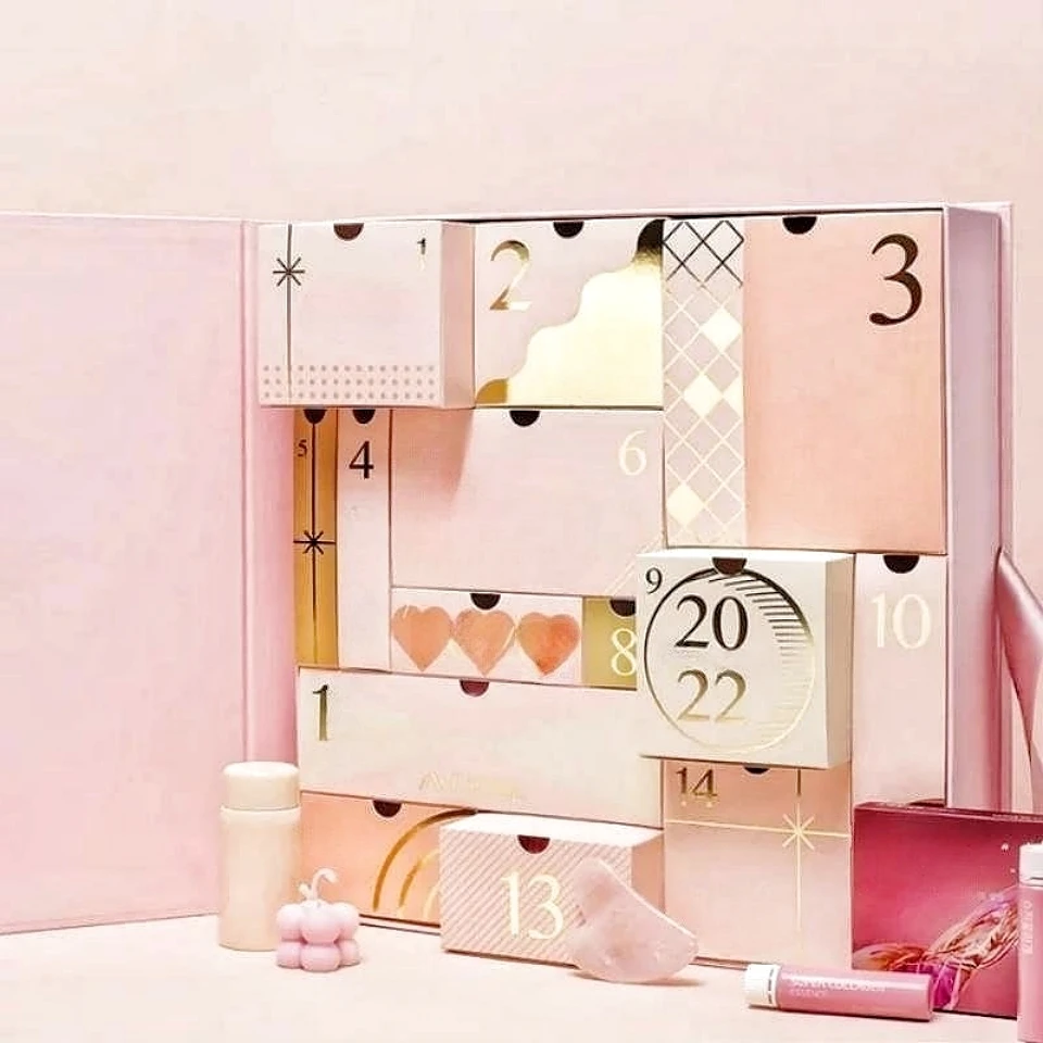 Custom Advent Calendar Empty Luxury Cardboard Paper Gift Beauty ...