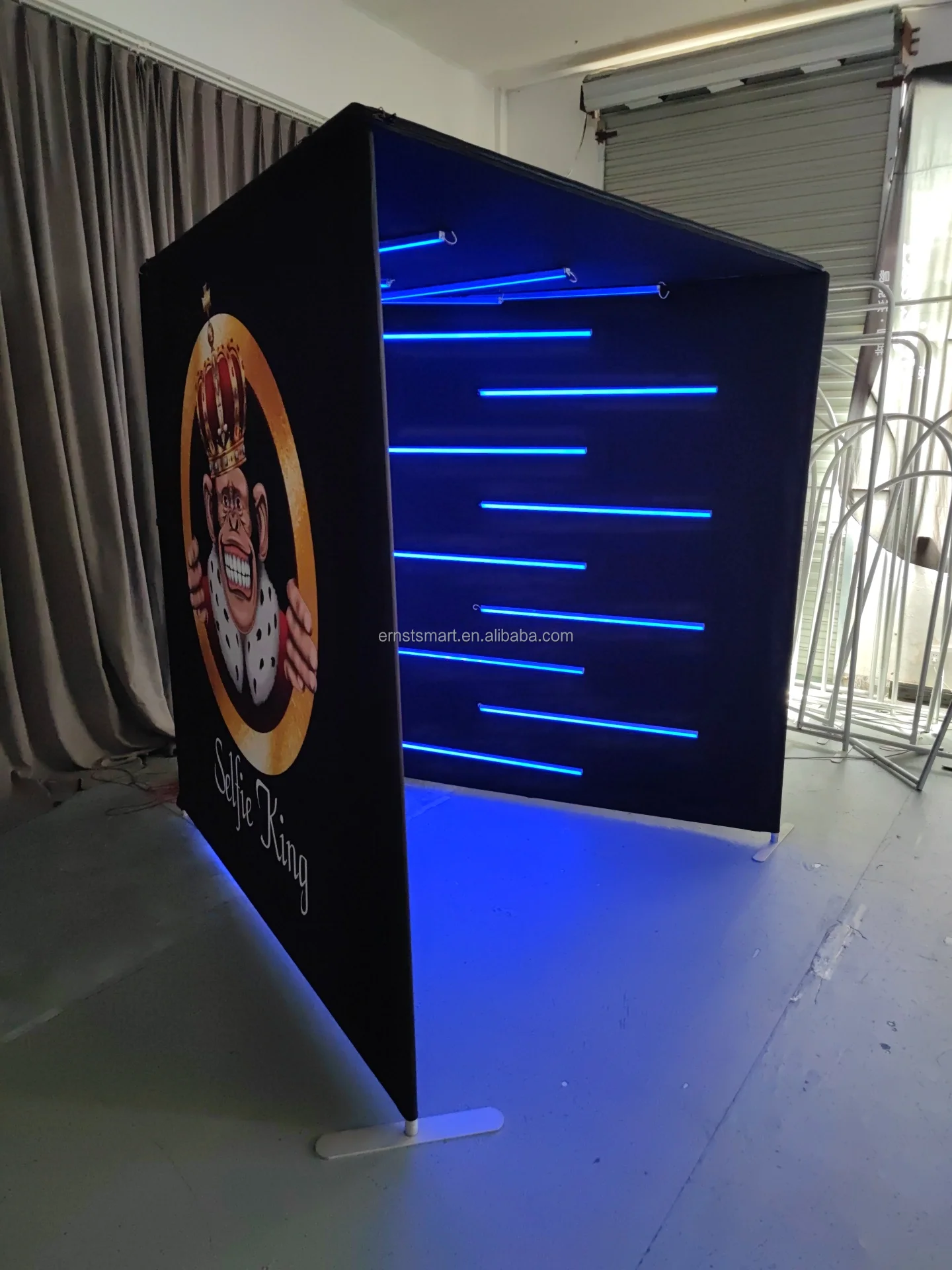 360 Photo Booth Enclosure with LED Lights - Customizable