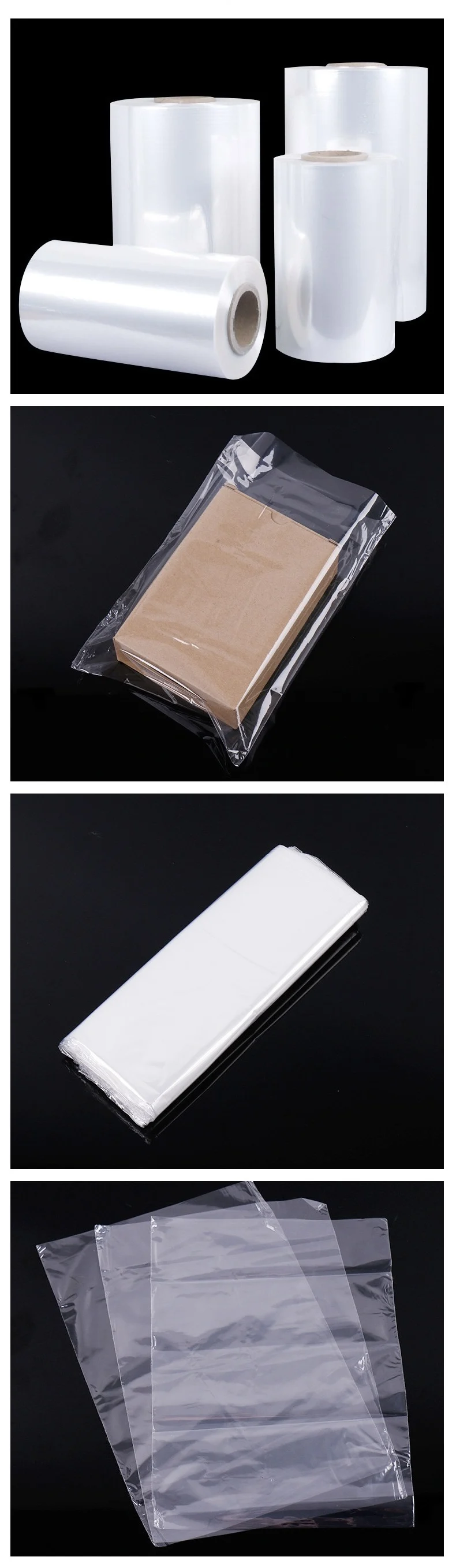 Customized Heat Shrinkable Film Bag POF Material Sealing Film Product ...