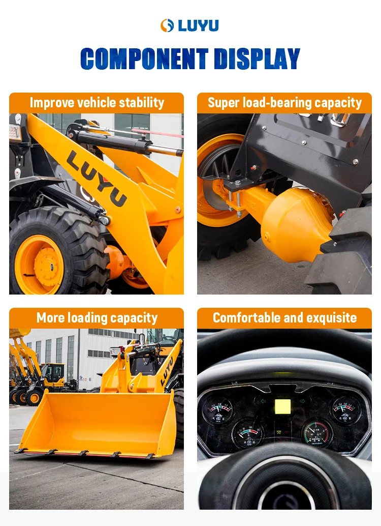 Cheap New Small Small Wheel Front End Loader 4WD New Four Wheel Drive ...