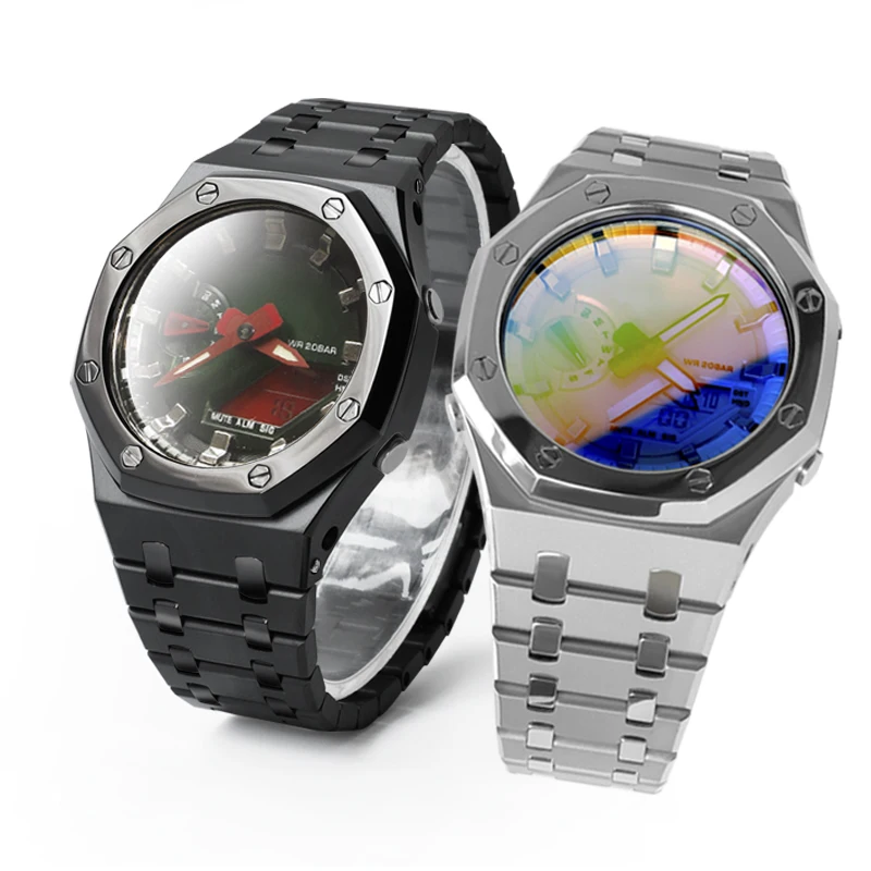 Luxury Metal Mod Kit For Gshock Stainless Steel Case Metal Strapmod Kit ...