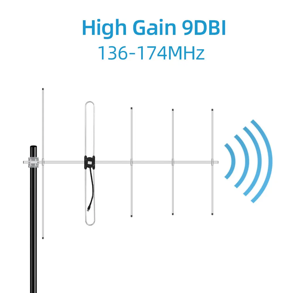 Wholesale High Power 5 Element VHF Yagi Antenna FM 136-174mhz