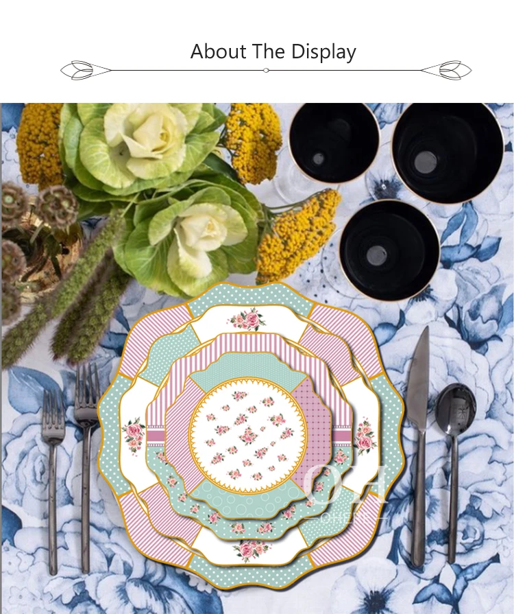 Ohere Exclusive Design Of Pink Relief Charger Plate Speciality ...