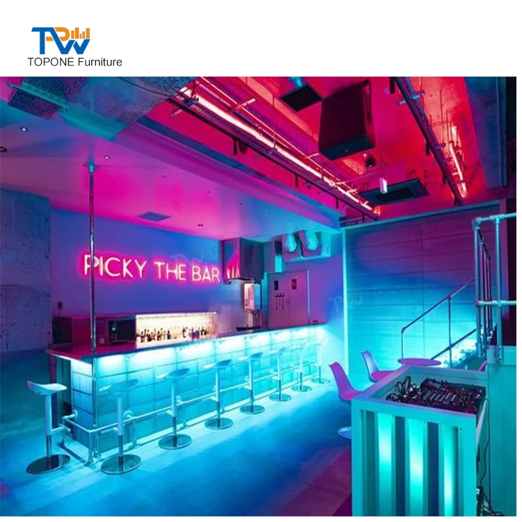 Retail Night Club Bar Counter Design For High-end Cocktail Bar And ...