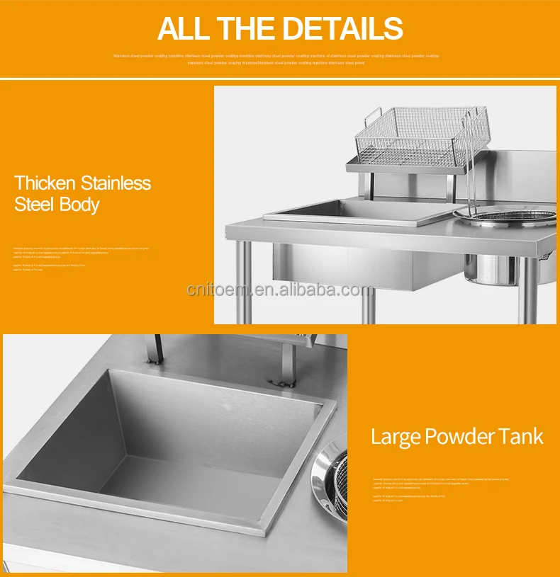 KFC Equipment Electric Chicken Breading Table Machine