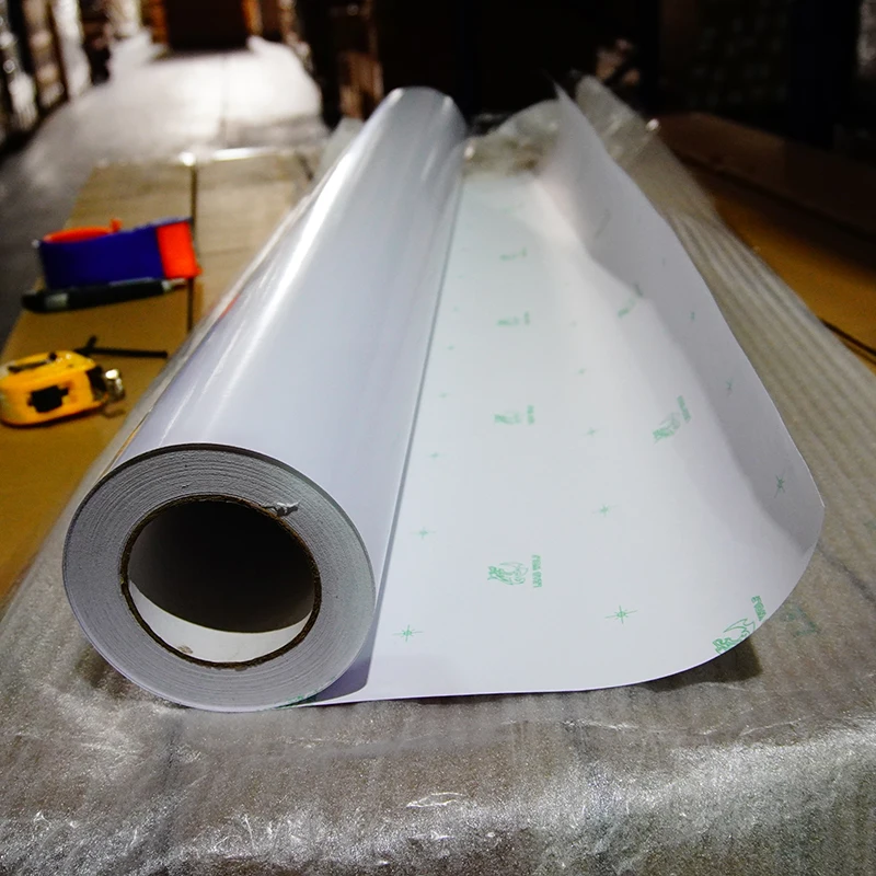 Custom Printable PVC Self-Adhesive Vinyl Sticker Paper Roll Glossy ...