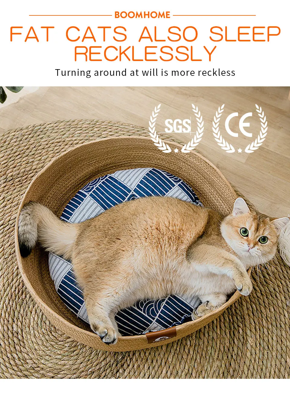 Simple Rattan Cat Nest Hand-woven Cat And Dog Nest Four Seasons ...