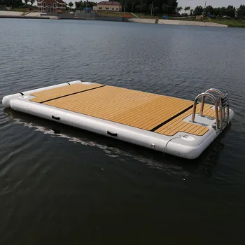 Inflatable Leisure Boat Floating Sea Dock Island With Drop Stitch ...