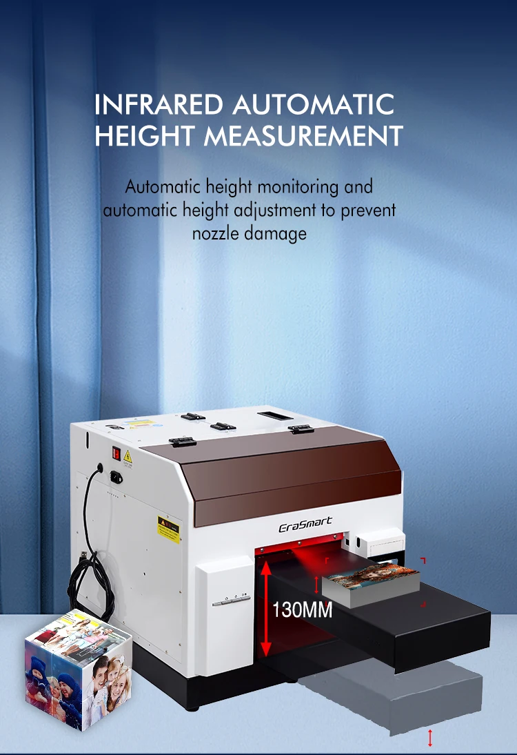 Erasmart Small Desktop Digital A4 Uv Flatbed Mobile Cover Printer Phone ...