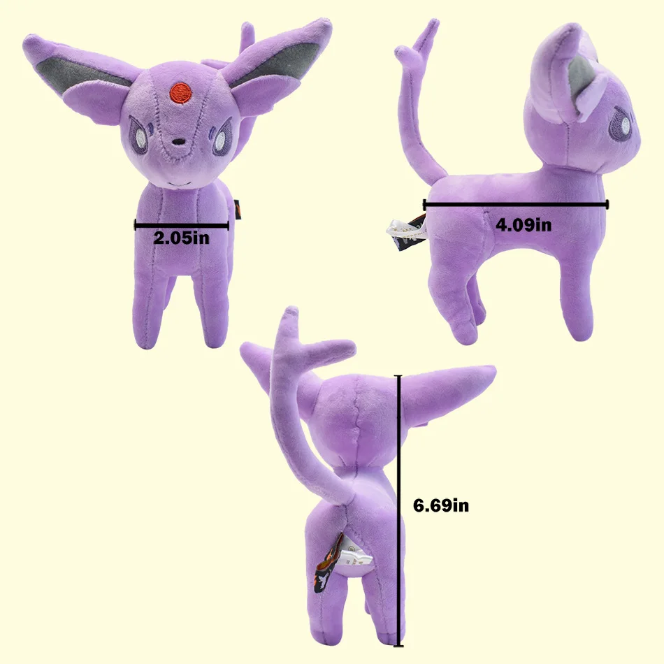 Wholesale Japanese Anime Eevee Stuffed Plush Toy 14 Styles