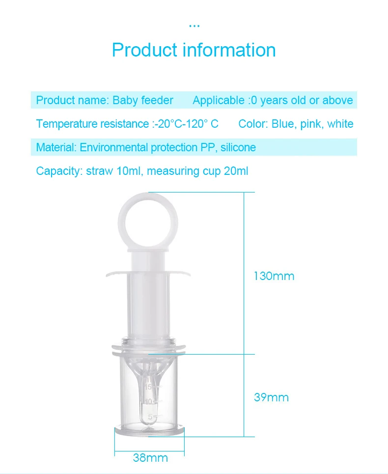 Medicine Dispenser With Oral Syringe Liquid Feeder Baby Oral Medicine ...