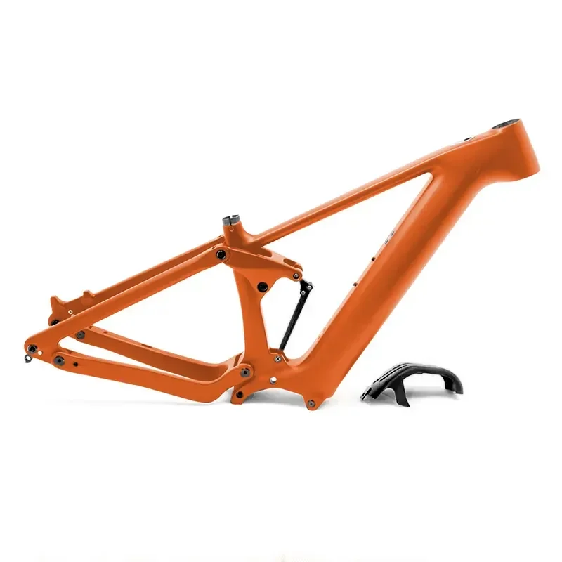 Full Suspension Carbon Fiber Bike Frame E-mtb Frame With Bafang M820 ...