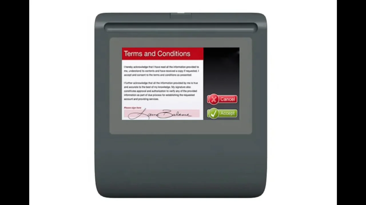 Digital Signature Pad 5 Inch E-sig Sign Pro Pdf Approval Signing With ...