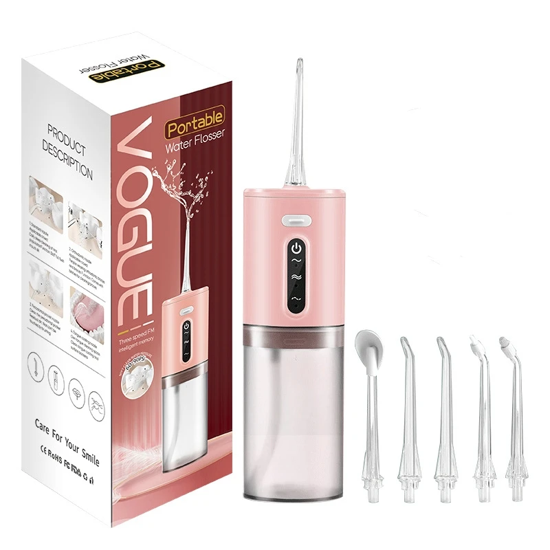 Rechargeable Portable Water Flosser 280ml Cordless Electric Oral Care