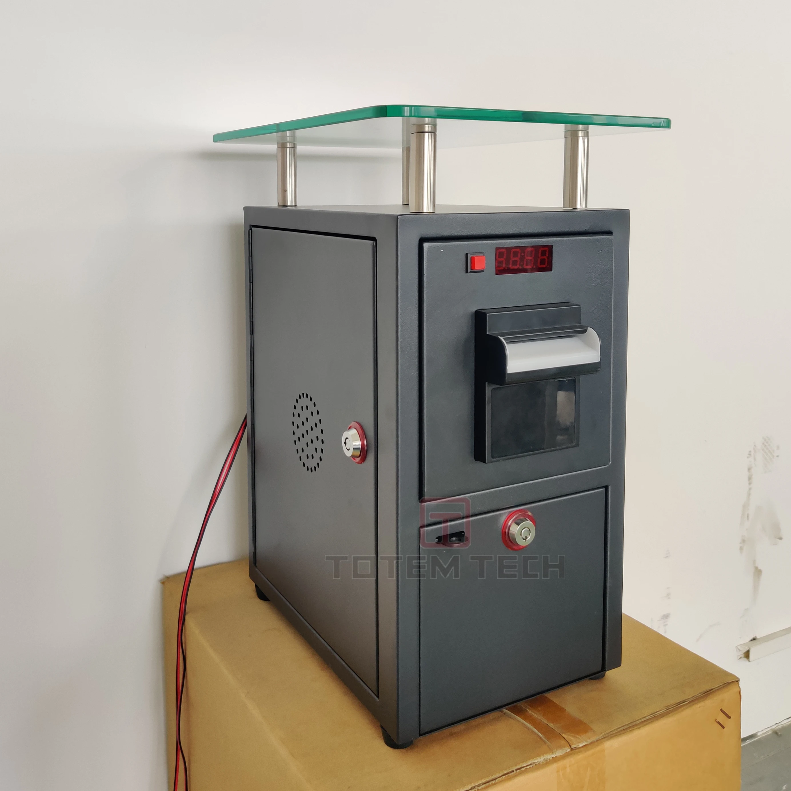 Banknote Acceptor Timer Box Banknote With Glass Placement Board For ...