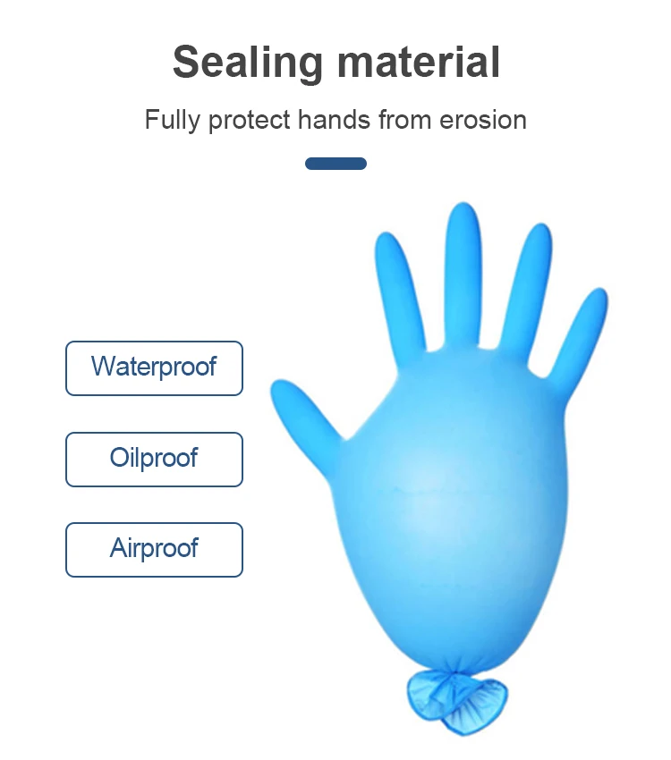 Custom Nitrile Gloves Waterproof Finger Texture Cleaning Washing Gloves ...