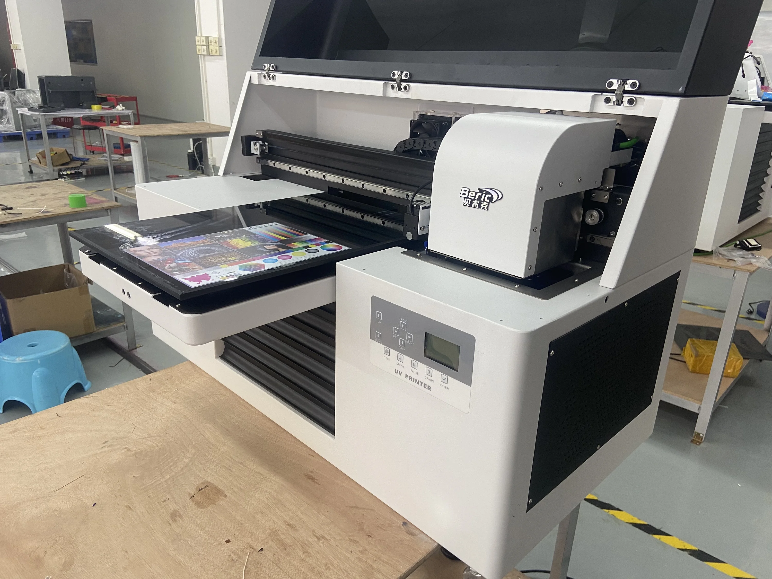 A3 Instant Dry UV Flatbed Inkjet Printer System XP600 Print Head Leather Printing High-Speed ...