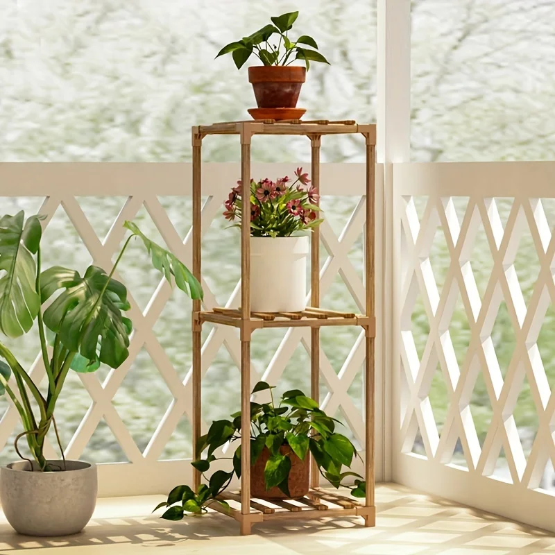 Plant Rack Indoor And Outdoor Multi-layer Stackable Flower Rack Garden ...