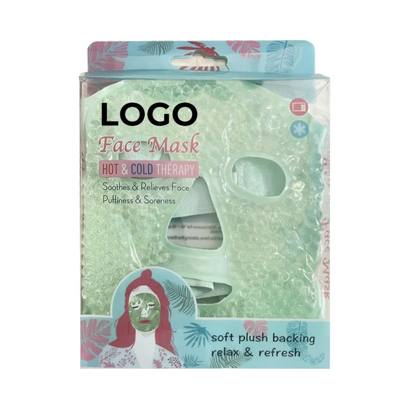 2023 New Arrivals Custom Hot And Cold Mask Pink Reusable Facial Gel ...