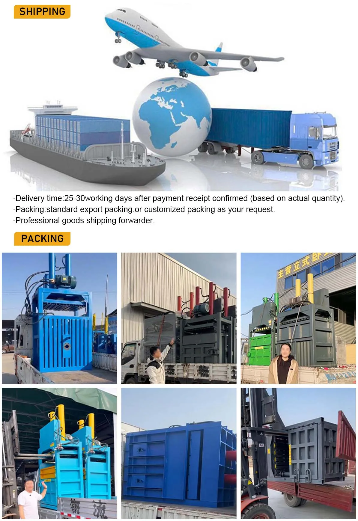 10 Ton Tyre Baler Home Use Scrap Compactor Machine Cans Compactor for ...