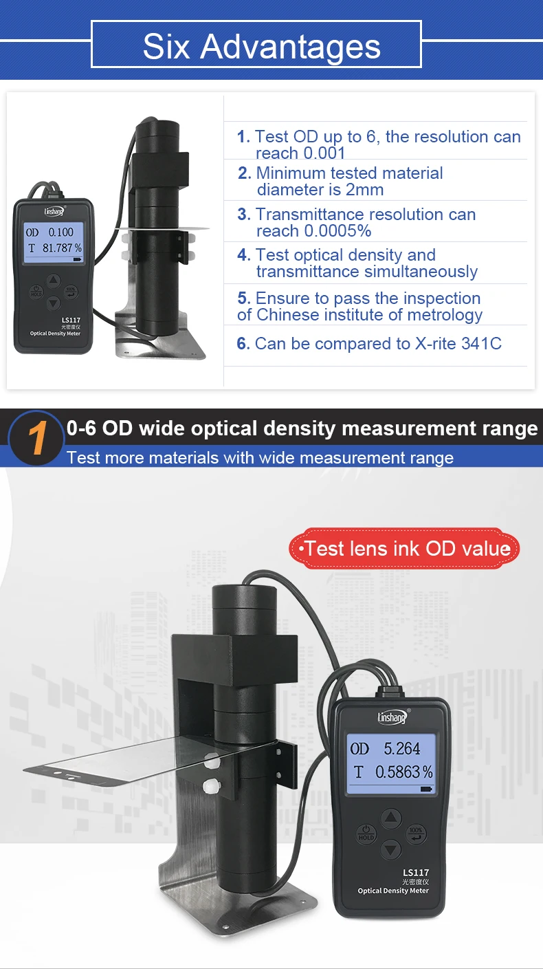 Linshang LS117 Optical Density Meter - Accurate & Reliable