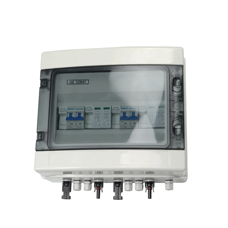 Ip65 Solar Dc Pv Combiner Box 2 In 2 Out 2 Strings 600v 25a Combiner ...