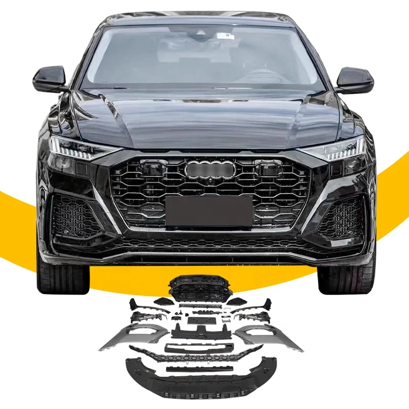 2018-2022 Rsq8 Style Body Kit For Audi Q8 Upgrade To Rsq8 Front Bumper ...