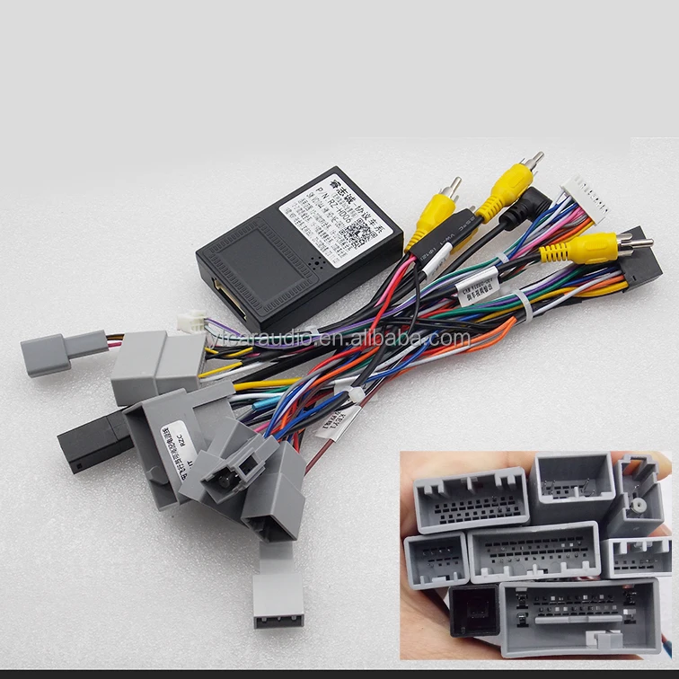 Car 16pin Audio Wiring With 360 Wiring Harness With Canbus BOX for ...