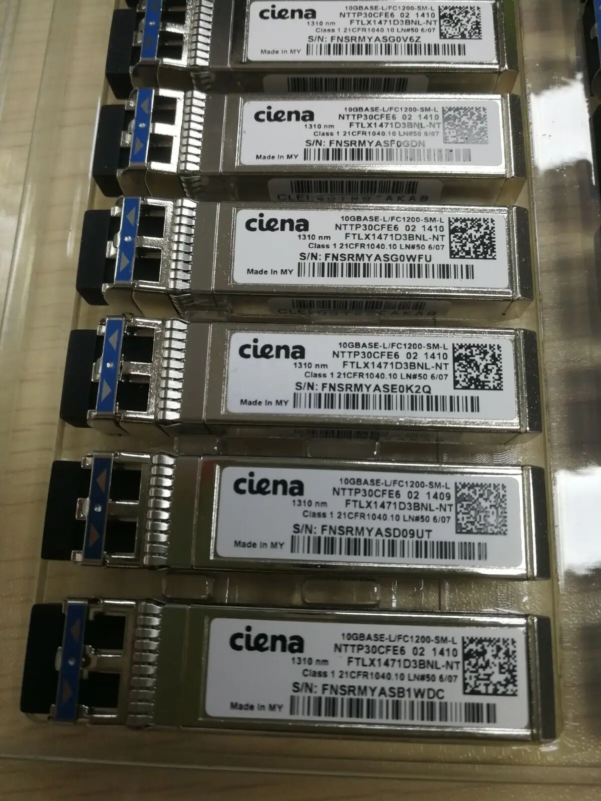 C/f Ftlx1471d3bnl-nt Finisar Nttp30cfe6 Sfp+10gbase-l/fc1200-sm-l 10km Transceiver Module - Buy ...