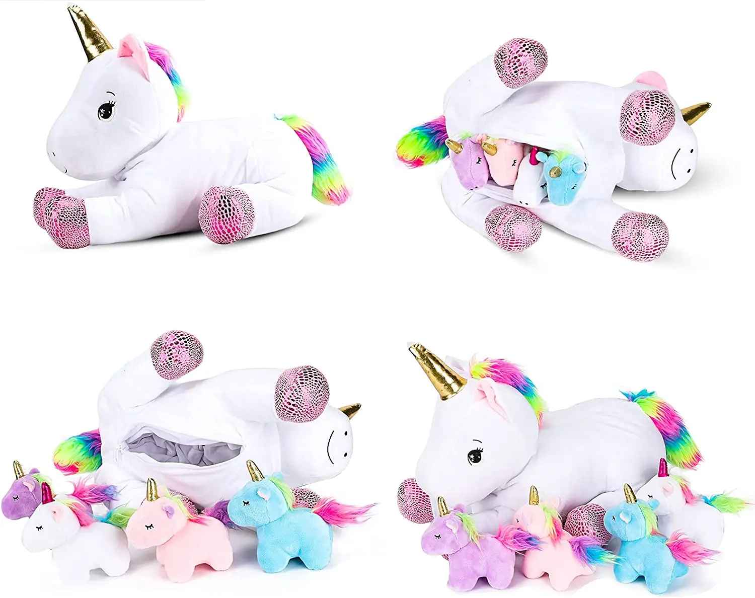Oem Odm 16inch Unicorn Stuffed Animals Gifts Plush Mommy Unicorn Play ...