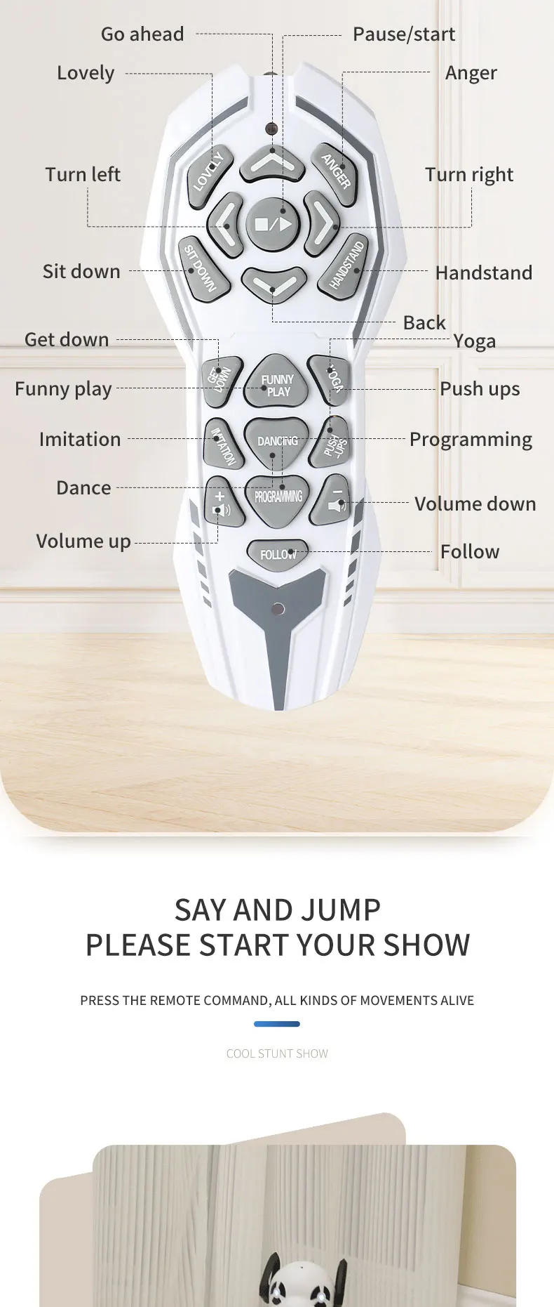 Smart Interactive Music Dancing Handstand Follow Bionic Programming ...