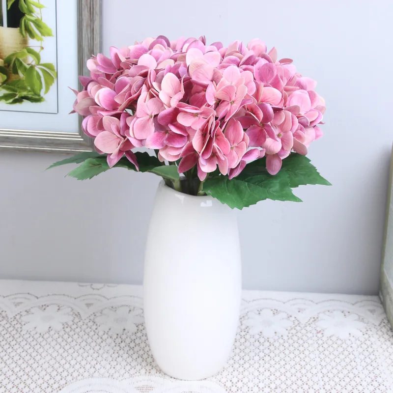 2024 Single Purple Hydrangea Preserved Hydrangea With Stem For Wedding ...