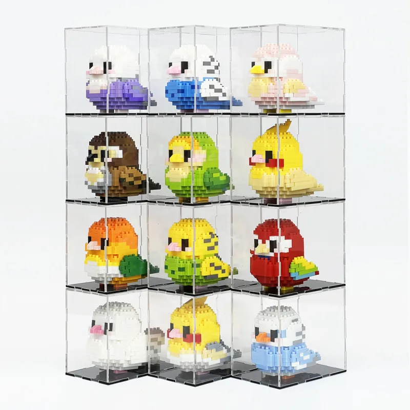 Cute Parrot Bird Building Block Jigsaw Puzzle Toys for Kids