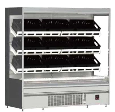 Fruit Vegetable Display Fridge with Water Spray - Keep Fresh