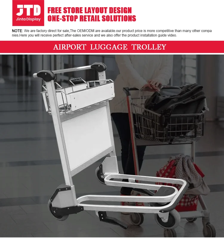 3 Wheel Trolley - Perfect Service for International Airport Luggage
