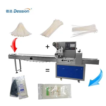 Nylon Cable Tie / Plastic Tie Horizontal Packaging Machine Hot Sell ...